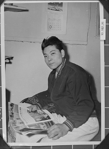 Man reading — Calisphere