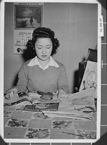 Woman reading — Calisphere