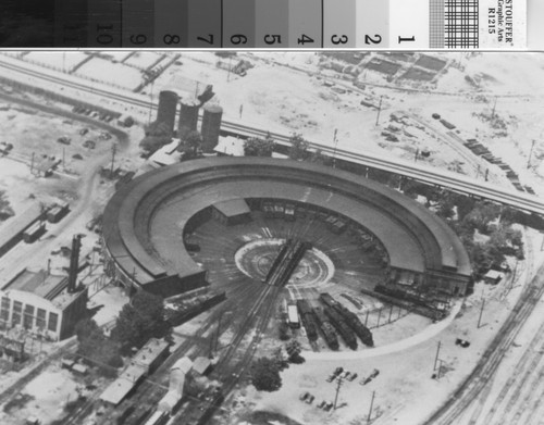 Santa Fe Railroad roundhouse — Calisphere