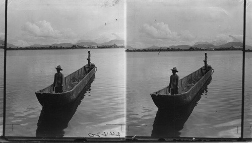 A huge banca or Filipino canoe [?] from a single log, is 50 feet long ...
