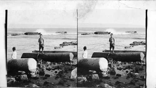 Submerged Ruins of ancient Tyre. Syria — Calisphere