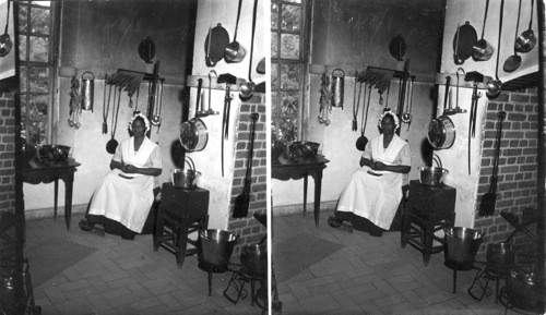"Shoo-fly" chair in Governor's Palace Kitchen. Williamsburg, Virginia ...