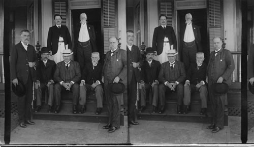 Panama. Left to right front row: unidentified Federico Boyd ...