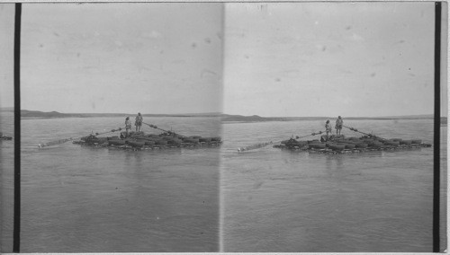 A Raft on the Euphrates River. Mesopotamia — Calisphere