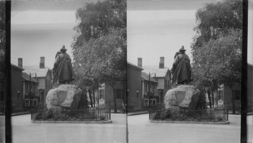 Statue of Robert Conant, Salem. [First settler of Salem, Mass] — Calisphere