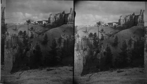 From a high ridge in the Canyon near Great Cathedral looking E. to ...