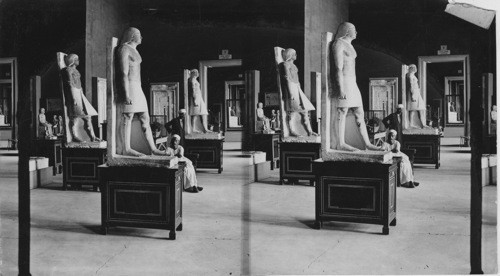 Statues of Ranefer, Priest of Ptah, God of Memplus, Gizeh Museum, Cairo ...