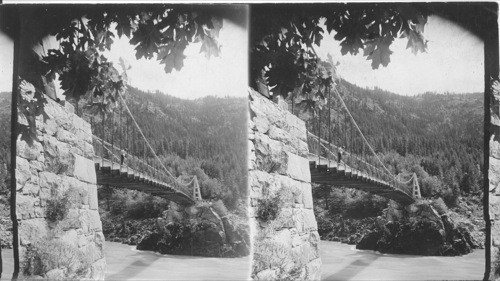 Caribou Bridge, Fraser River Canyon. Canada. B.C. (?) — Calisphere