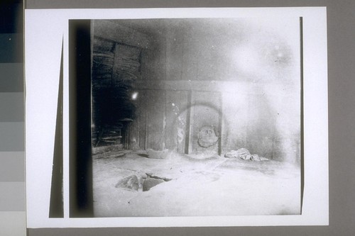 Interior of sweathouse — Calisphere