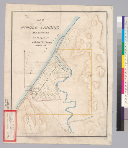 Map of Pinole Landing and vicinity : [Rancho Pinole, Calif.] / surveyed ...