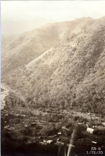 Balch Camp, from Station 130 of the North Fork Road — Calisphere