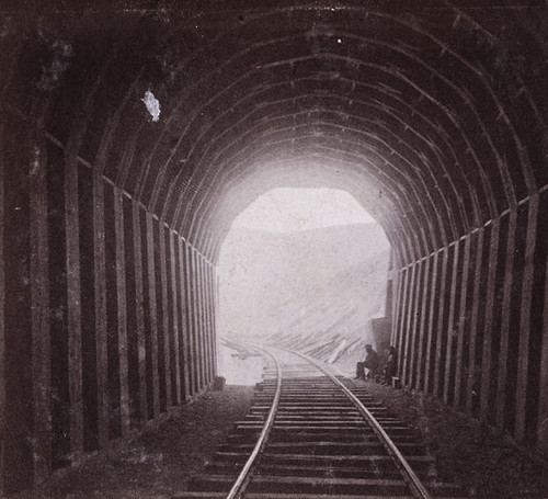 1503. Looking out of the Tunnel at Livermore Pass, Alameda County ...