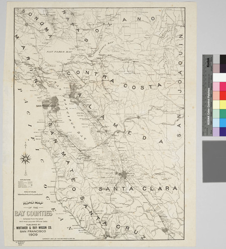 Road map of the Bay counties : compiled from the latest and most ...