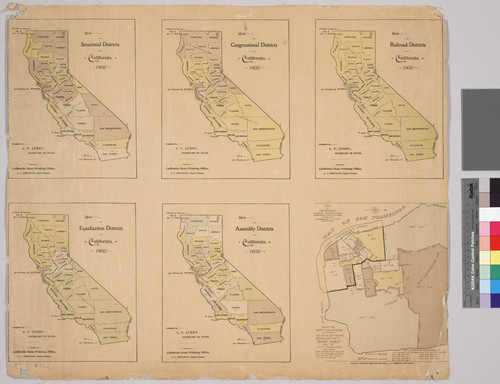 California political subdivisions maps showing senatorial ...