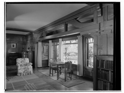 Gamble, David and Mary, residence [Gamble House]. Living room — Calisphere