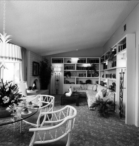 [Casta del Sol model home family room photograph] — Calisphere