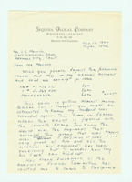 Correspondence from Kuni Yatabe to J. Elmer Morrish — Calisphere