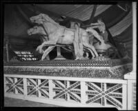 Ruth Henle poses with the Los Angeles County display at the Valencia ...