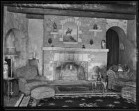 Interior of Shea's Castle, Mojave Desert, 1935 — Calisphere