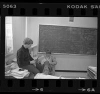 Twelve-year-old UCLA sophomore Eugene Volokh meeting with professor ...