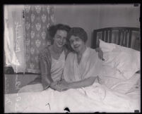 Minnie Kennedy with secretary Kharvina Burbeck at Brentwood Sanatorium ...