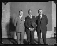 Charlie Paddock, Bob Weaver and Dave Smith, Los Angeles, circa 1926 ...