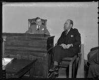 Frank A. Nance, coroner, questioning Robert K. Vanderlip, ex-racer, Los ...