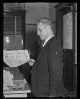 Henry Ramm, Chairman of the Board of Education, Anaheim, 1934 — Calisphere