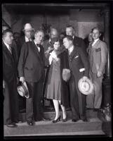 Winnie Ruth Judd, murder suspect, surrenders, Los Angeles, 1931 ...