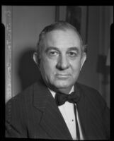 Tom Connally, Texas senator during a visit to California, Los Angeles ...
