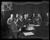 Ned R. Powley and other officials of the Southern California Telephone ...