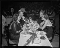 Actress Jacqueline Wells with her husband Walter Brooks III and another ...