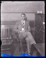 Convicted murderer Russell Beitzel during his trial, Los Angeles, 1928 ...