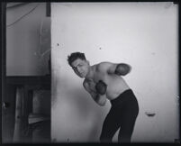 American boxer Johnny Dundee, Los Angeles, 1920s — Calisphere