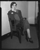 Mona Rico, actress, on the day she signed a divorce complaint, San ...