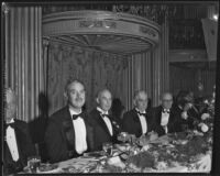 Colonel Robert R. McCormick at a banquet, Los Angeles, 1920-1939 ...