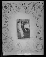 Portrait of Jacob Denton, with 2 women and a man, copy print made 1920 ...