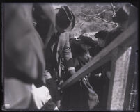 Jurors for the trial of Arthur C. Burch at the location of the murder ...