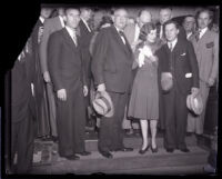 Winnie Ruth Judd, murder suspect, surrenders, Los Angeles, 1931 ...