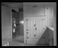 Room in the home of murder victim Jacob Denton, Los Angeles, 1920-1921 ...