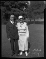 Golfer Dorothy Traung and her father, Louis J. Traung, Los Angeles ...