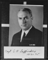 Captain Sherwoode A. Taffinder, U.S. Navy, 1935 (copy photo) — Calisphere