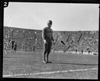 George Wilson playing football at the Rose Bowl, Pasadena, 1924 or 1926 ...
