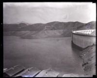 Mulholland Dam and Hollywood Reservoir, Hollywood (Los Angeles), 1925 ...