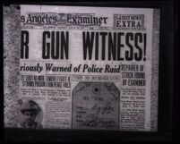 Los Angeles Examiner newspaper clipping about murder suspect Arthur ...