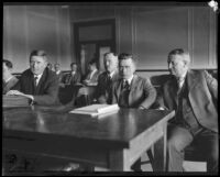 Mark Quayle Watterson at his trial for embezzlement, Independence, 1927 ...