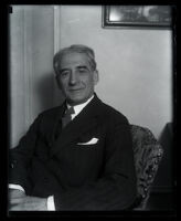 Gerard Swope, president of General Electric, Los Angeles, 1932 — Calisphere