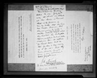 Affidavit as relates to Aimee Semple McPherson disappearance case, 1926 ...