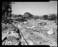 Flooding and mudslide damage in the La Crescenta-Montrose area, 1934 ...