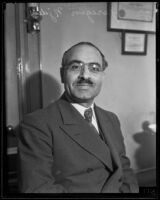 General Garegin Njdeh during a visit, Los Angeles, 1934 — Calisphere